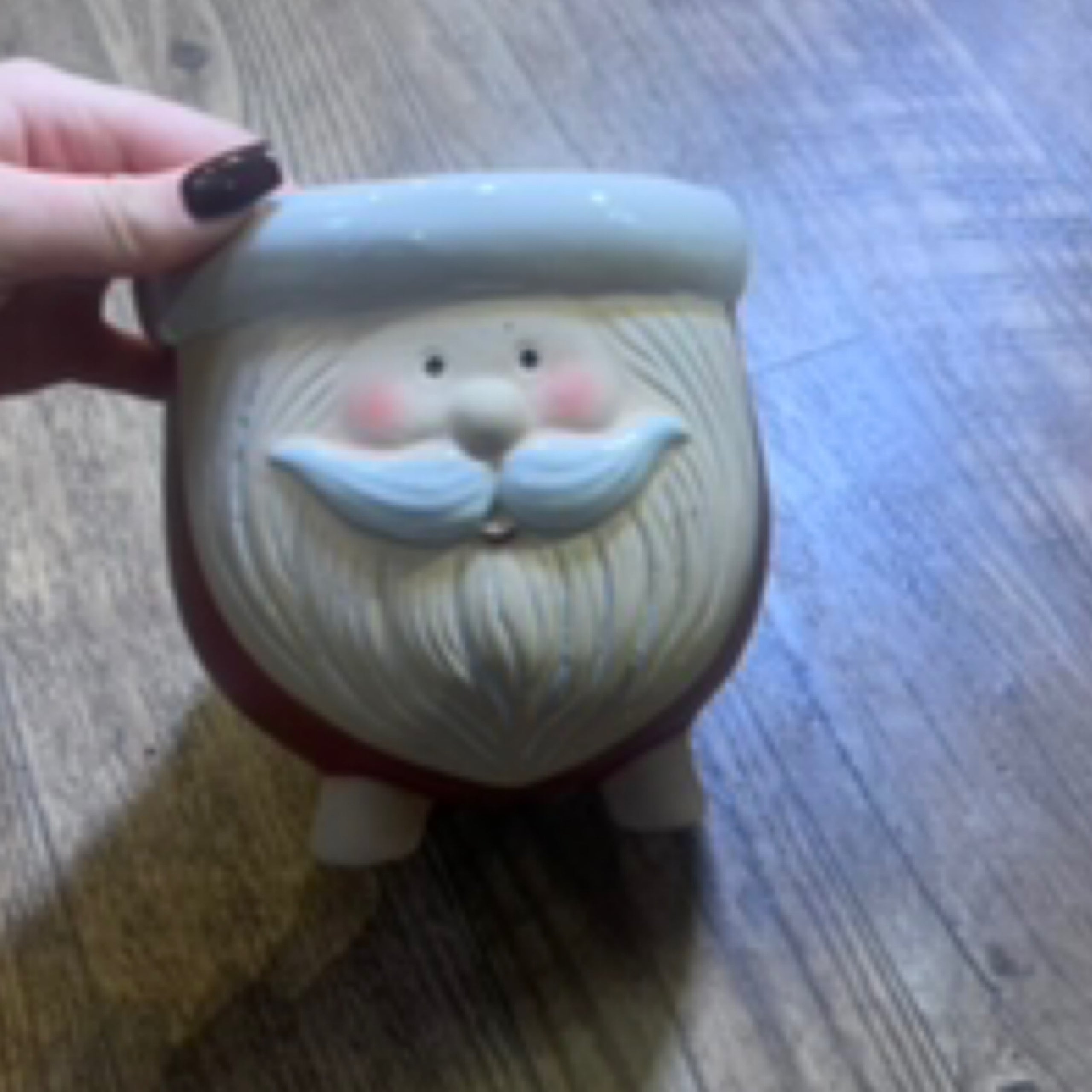 Large Santa planter on legs | Blooms